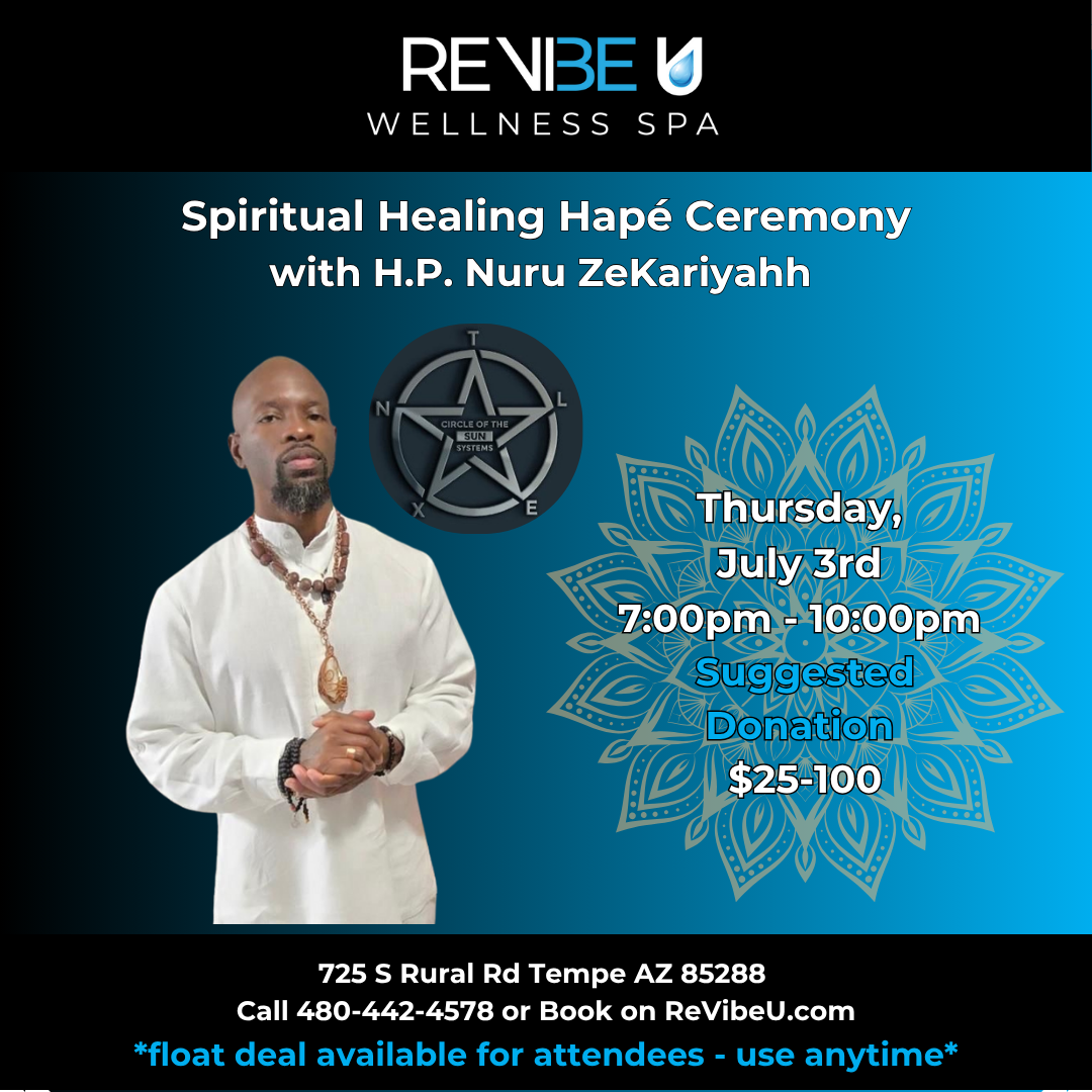 HAPÉ CEREMONY WITH H.P. NURU ZEKARIYAHH – REVIBEU WELLNESS SPA